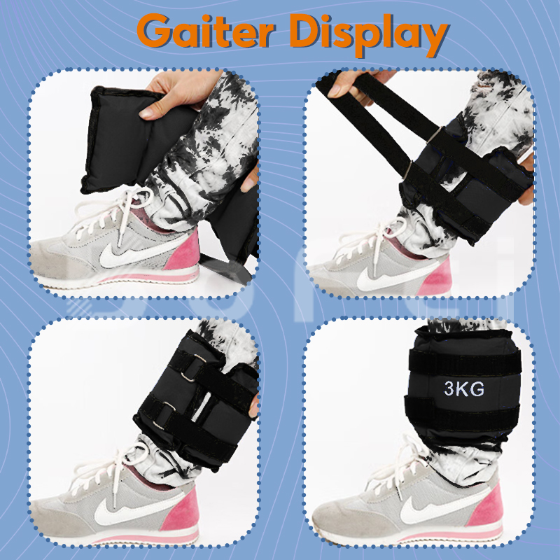 (Pair) Set Leg Ankle Weights 1~6 KG 8~10 Wrist Iron For Adjustable ...