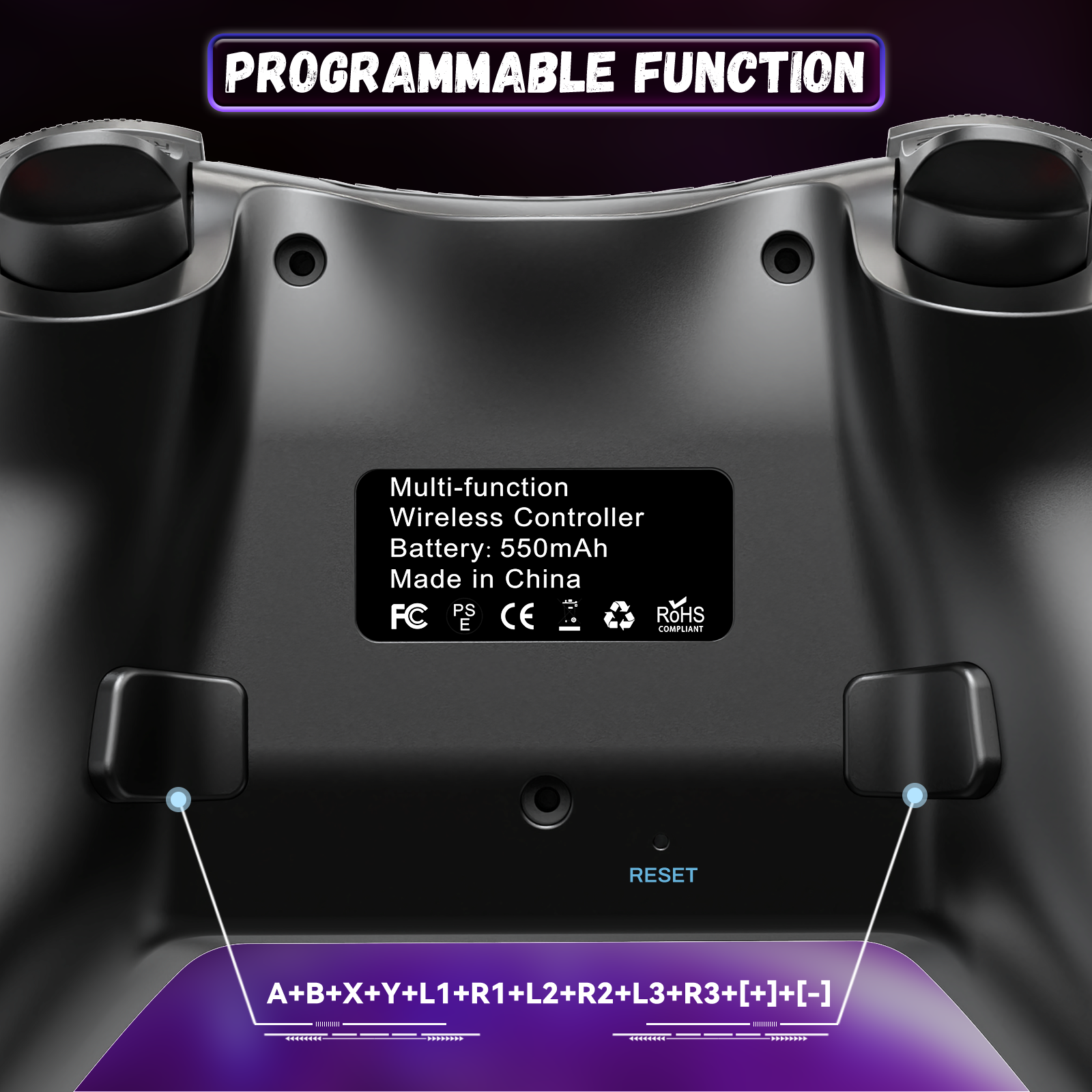 Wireless T43 Bluetooth Multi-function Gaming Controller w/ Programmable ...