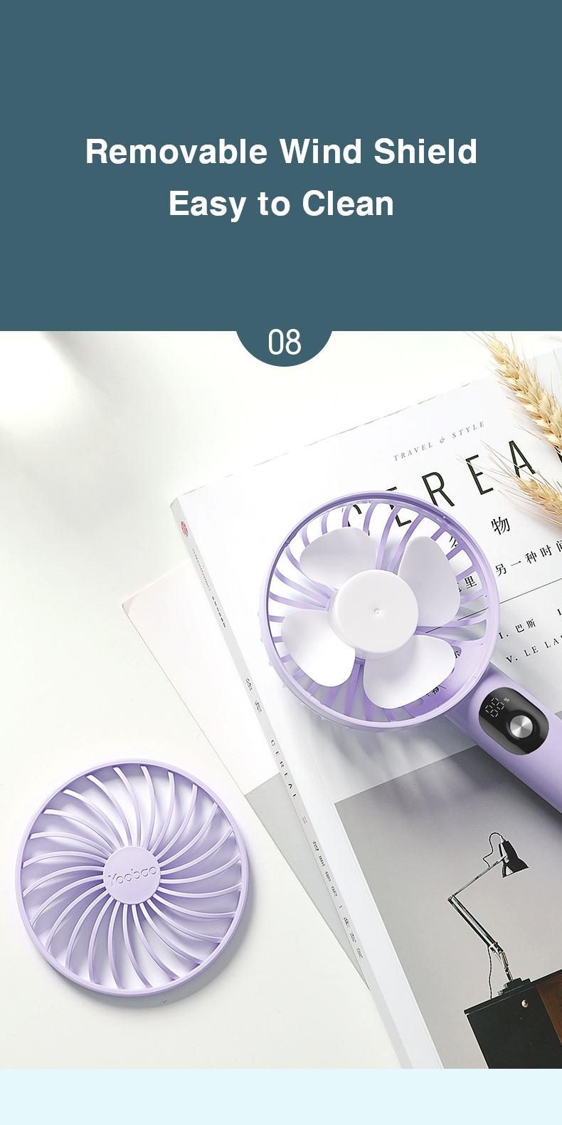 Yoobao F3S Mini fan Rechargeable Handheld Fan | Shopee Philippines