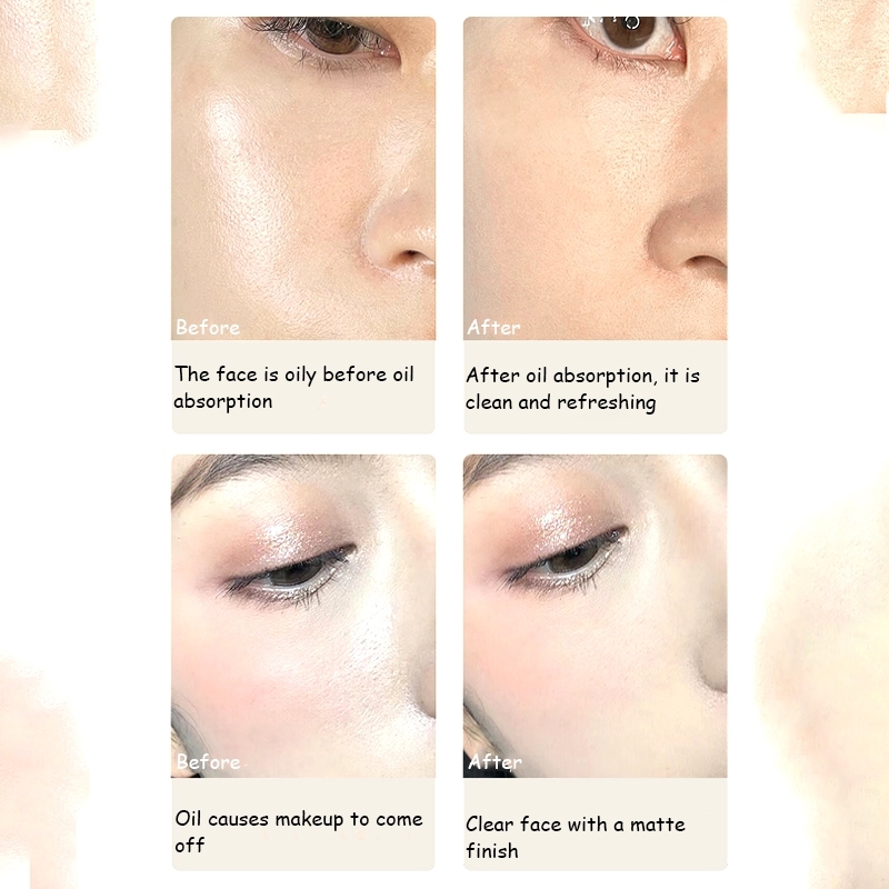 100 Pcs Oil Paper For Face Oil Control Film Paper Powder Oil Blotting ...