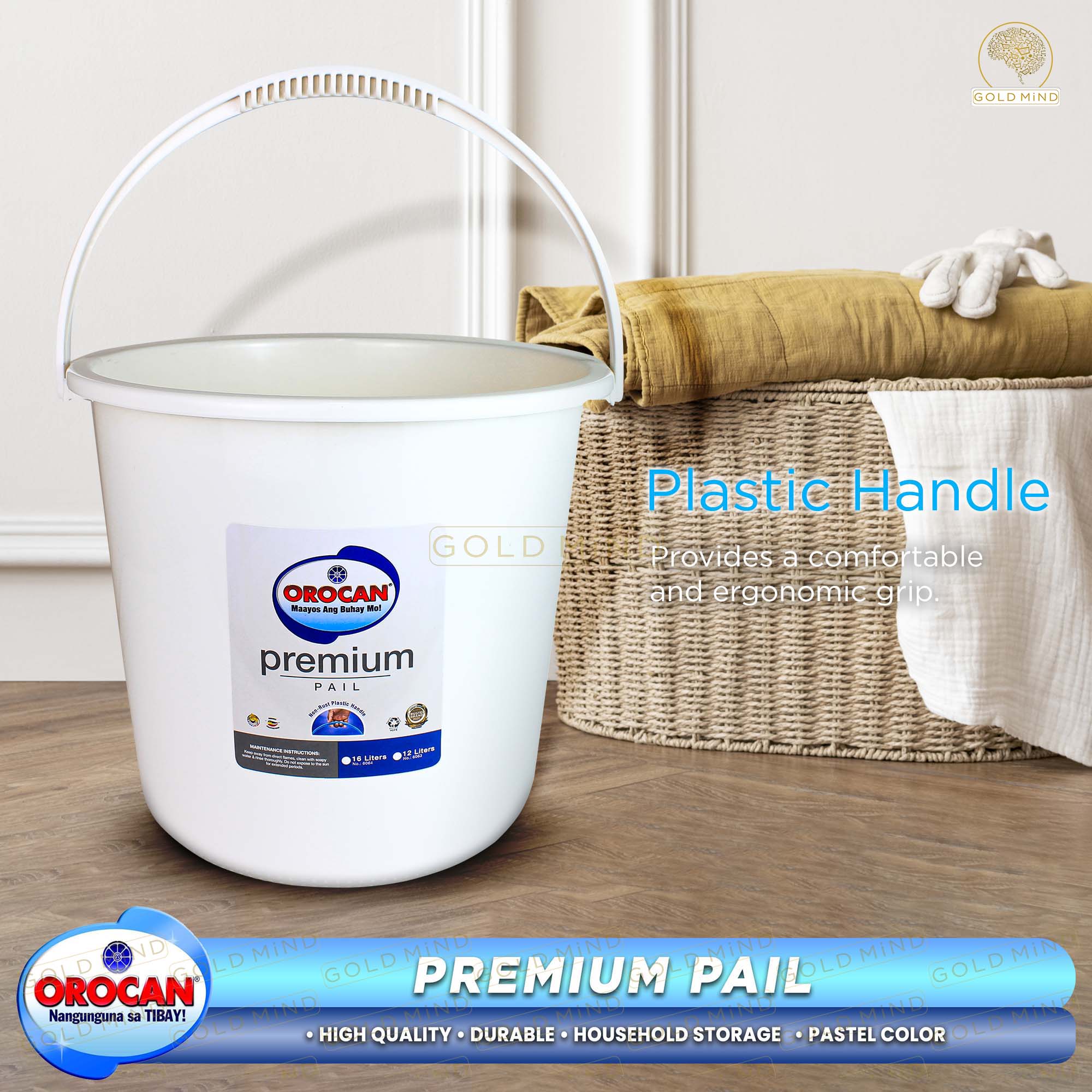 Orocan Premium Pail 16 & 12 Liters (Blue, Green and White) | Shopee ...