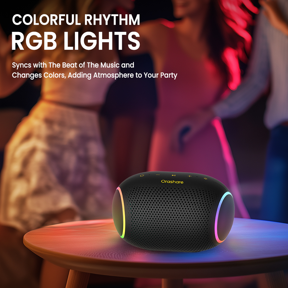 Orashare BS18 Portable Bluetooth Speaker With RGB Light 10W High ...