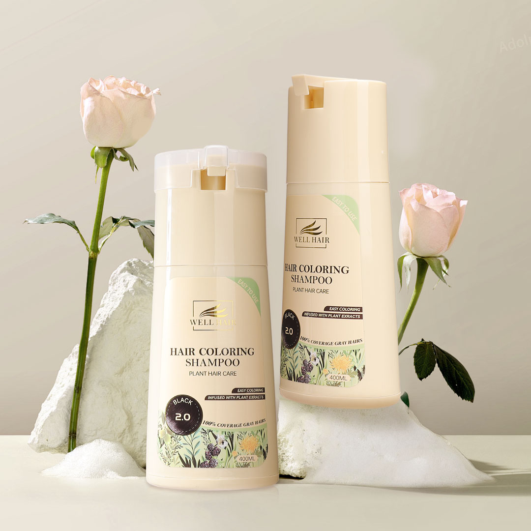 Ashley Shine Well Hair Hair Coloring Shampoo Black Hair Color White ...