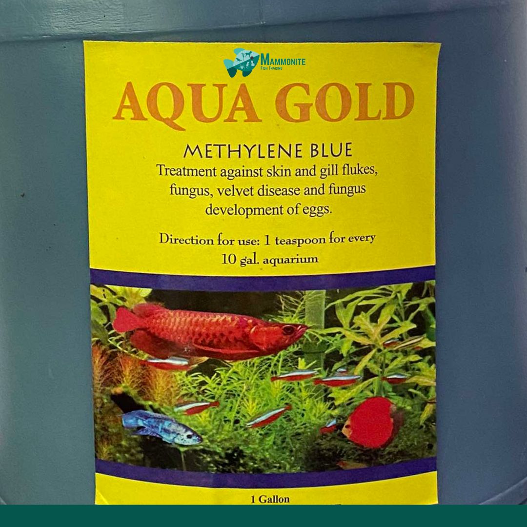 Aqua Gold Methylene Blue Meth Blue Aquarium Tank Fish Medicine Gill Fluke Velvet Fungus 120ml ...
