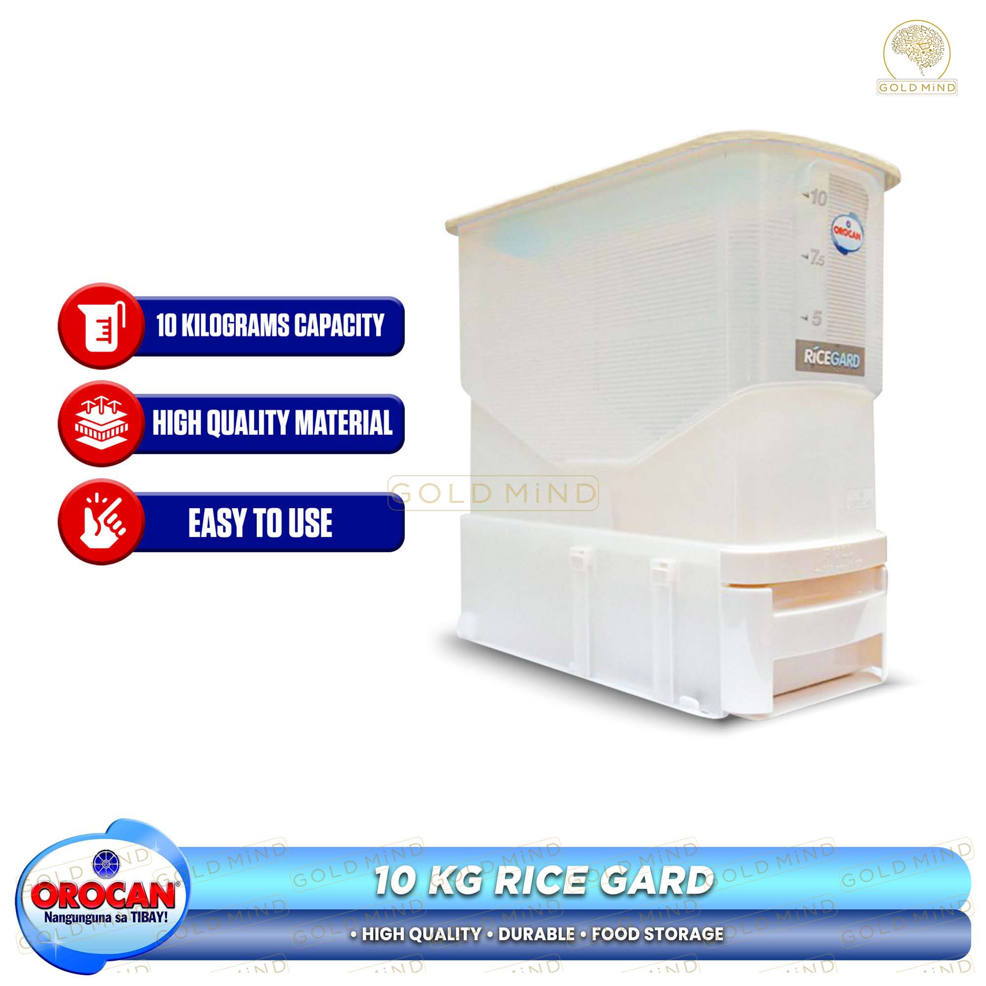 Orocan Rice Dispenser Guard Storage Container Gard 10kg | Shopee ...