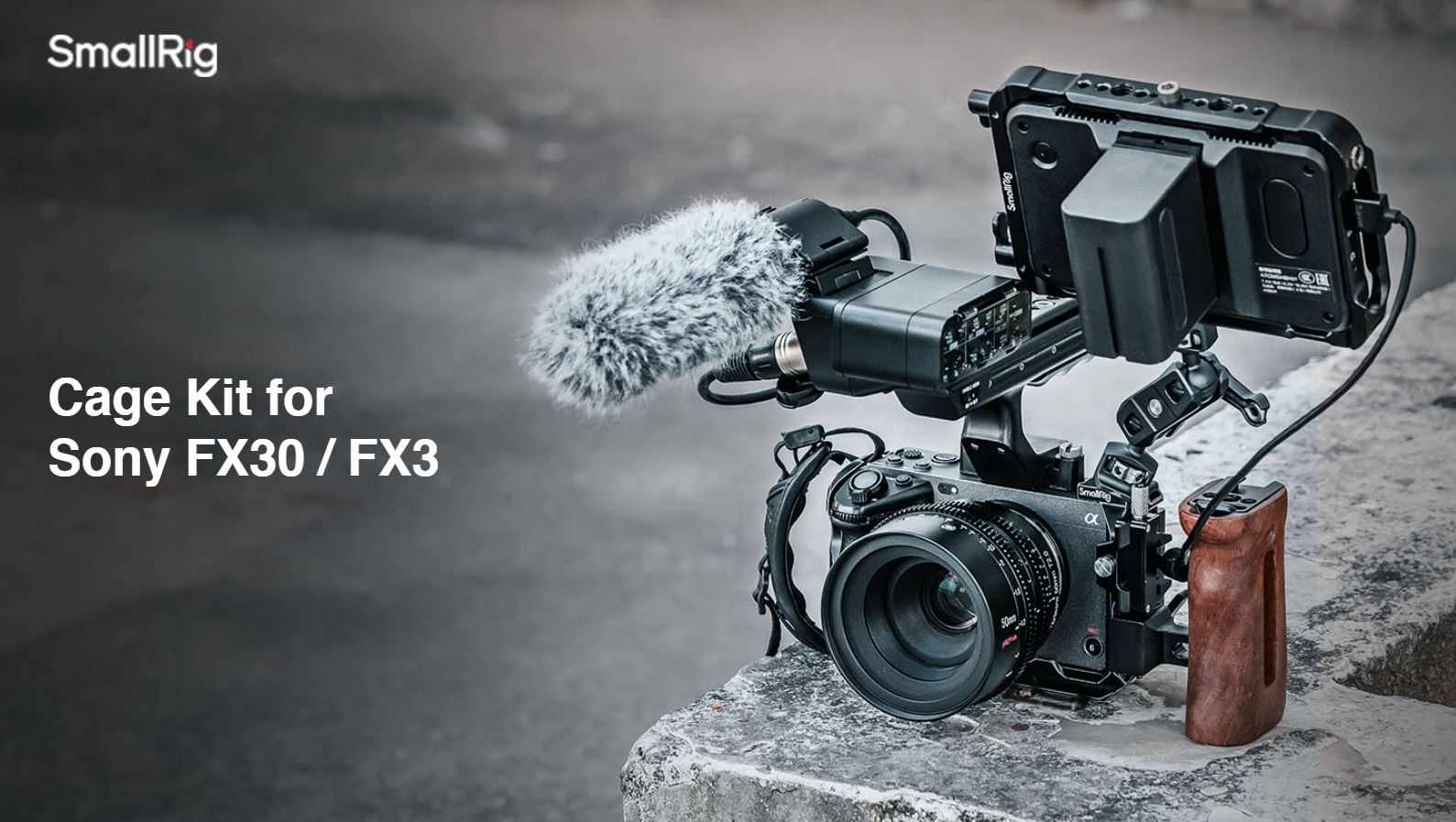 SmallRig Full Camera Cage for Sony FX30 / FX3 with XLR Extension Handle ...
