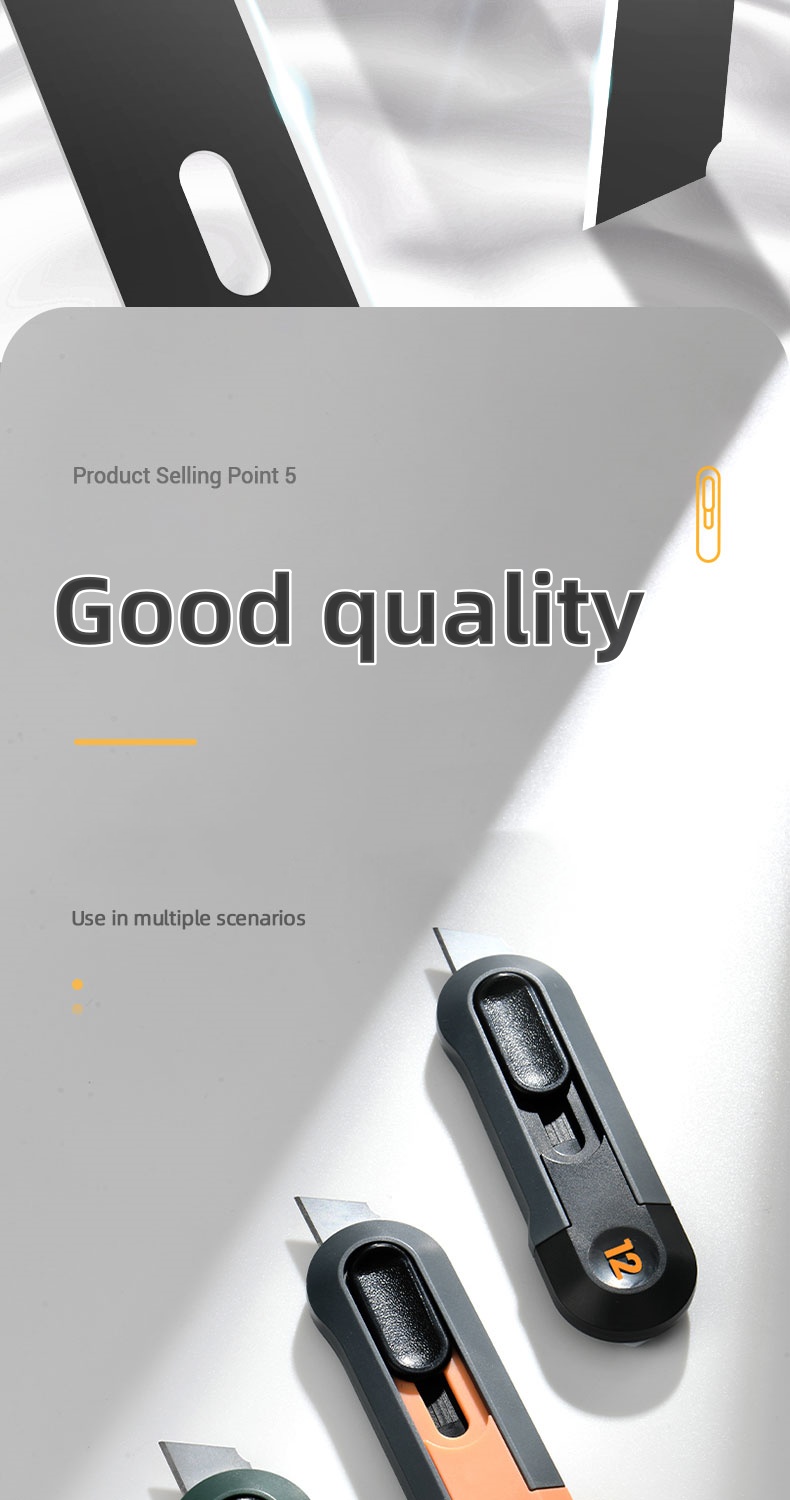 Deli Tools Mini Utility Knife Art Pen Knife Telescopic Knife 12mm Paper ...