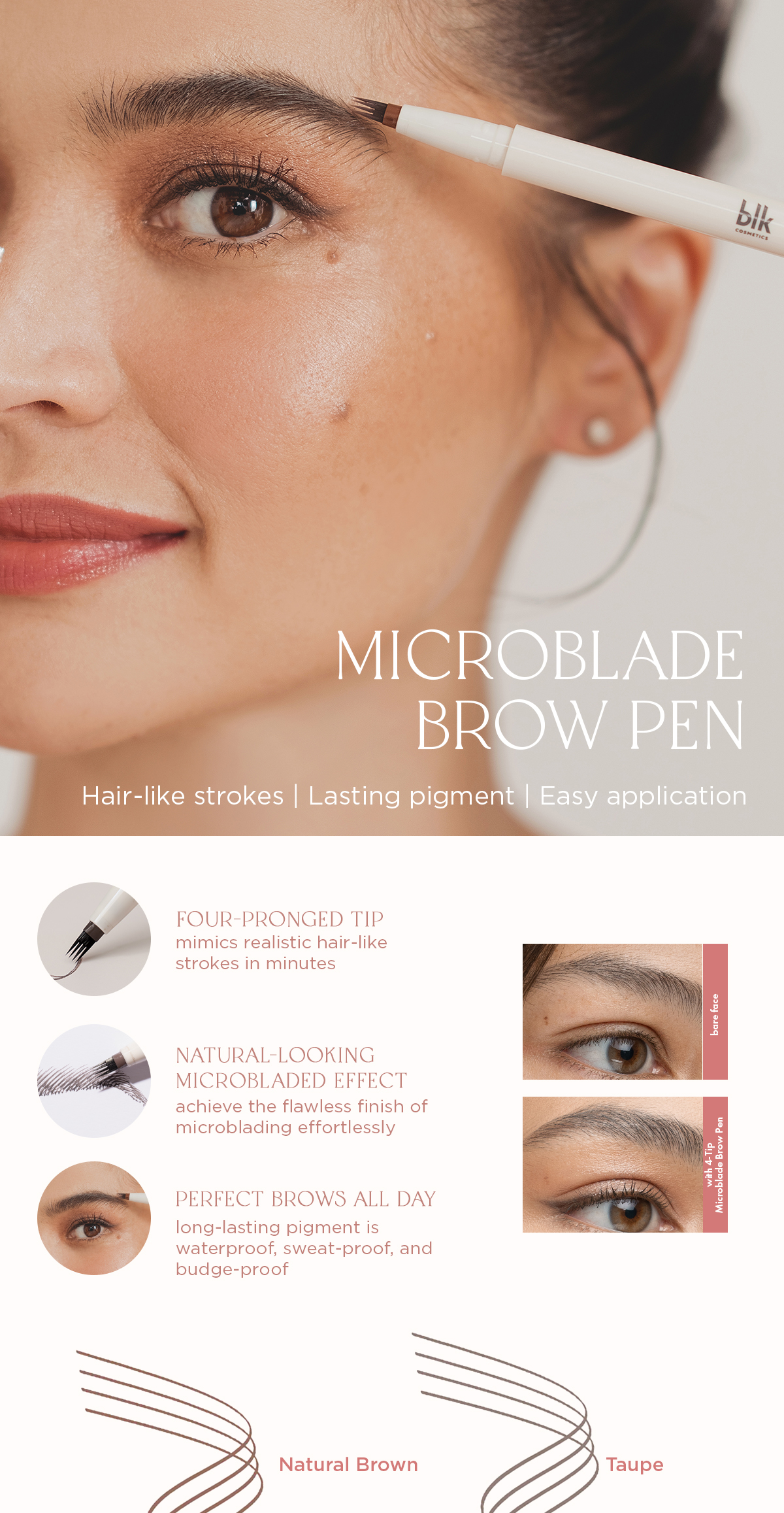 blk cosmetics daydream 4 tip microblade pen | Shopee Philippines