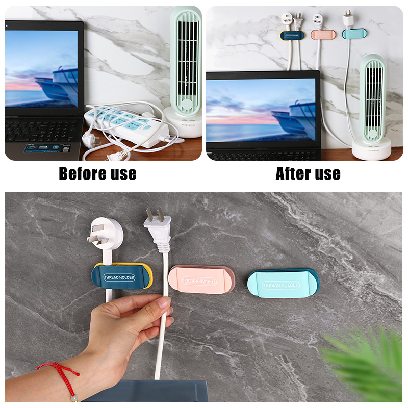 Home Kitchen Cable Holder electric wire Data line Retention Clips ...