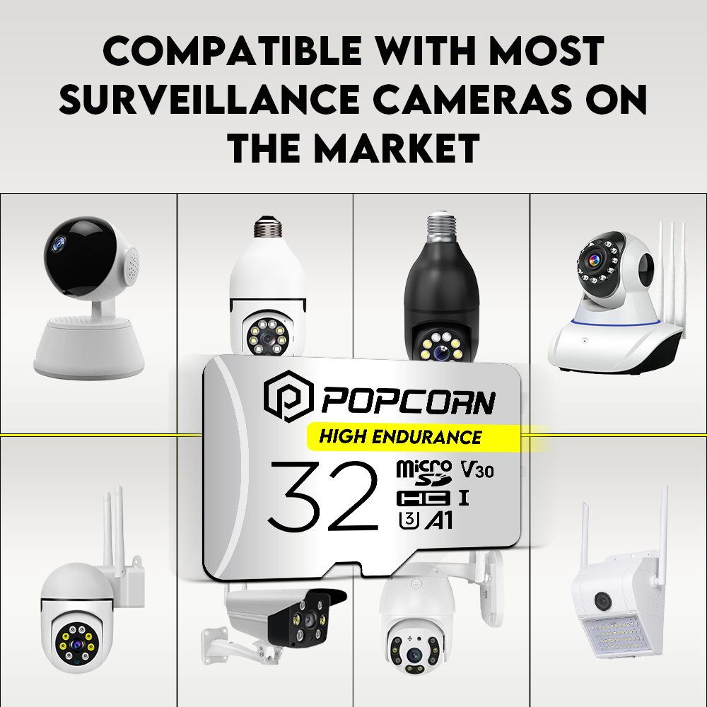 Popcorn Micro SD Card 128GB 64GB A2 V30 4k High Speed Durable Driving ...