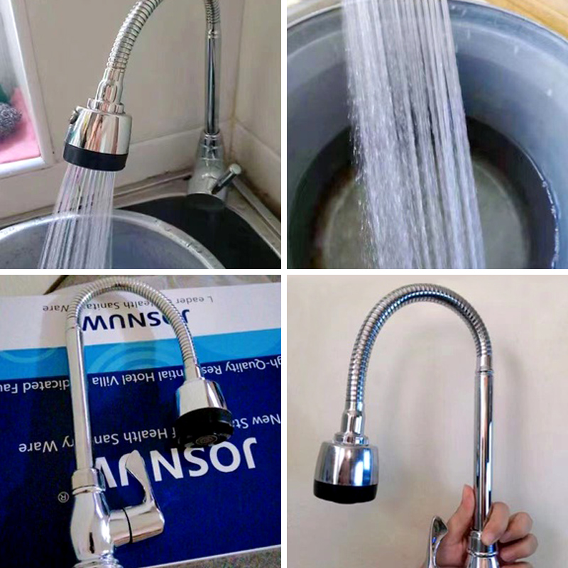 【FOJO】Kitchen Faucet Wall Mounted Faucet 360Flexible Single Cold ...