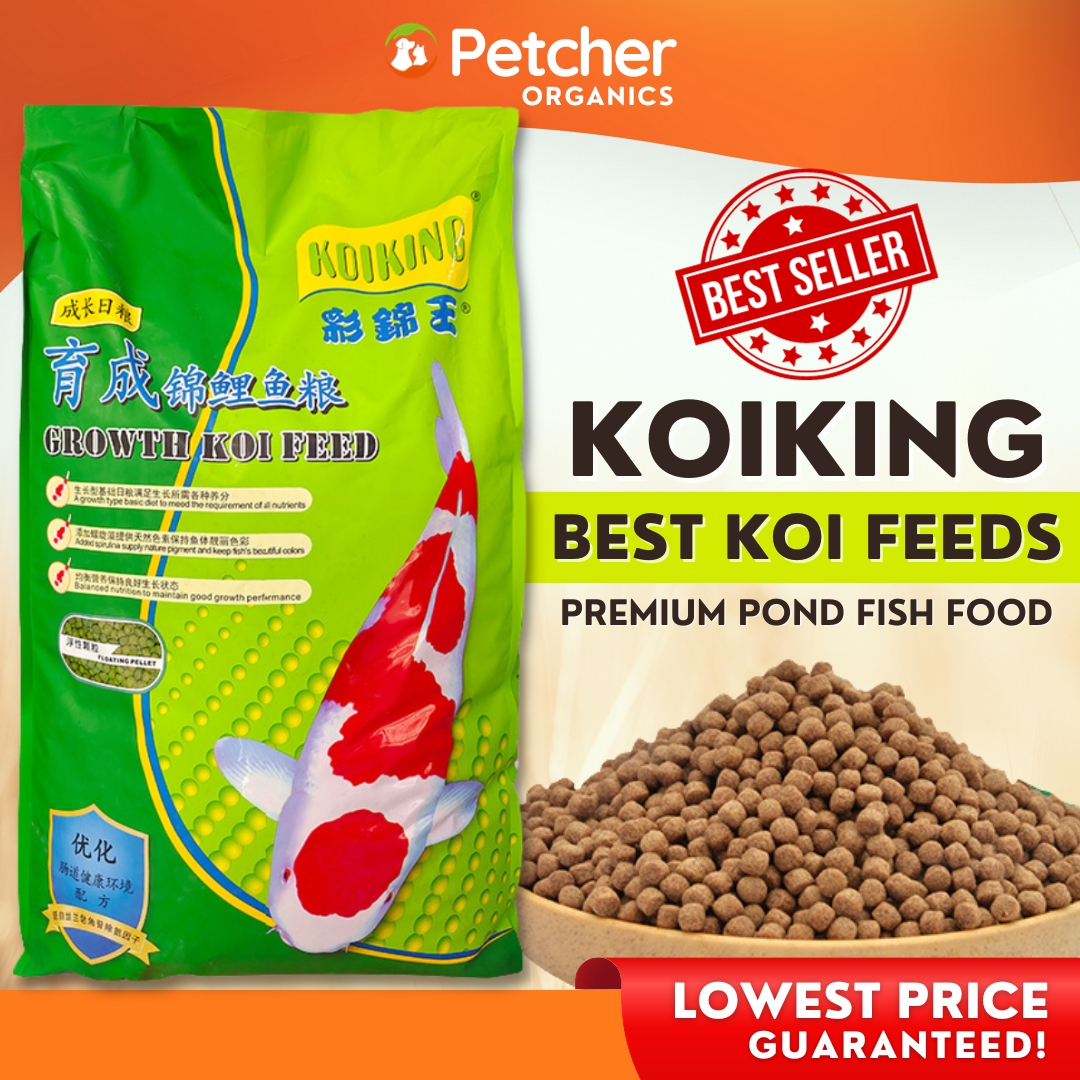 Koiking Koi Fish Food 1kg for Arowana Bonuses Growth and Color Enhancer ...