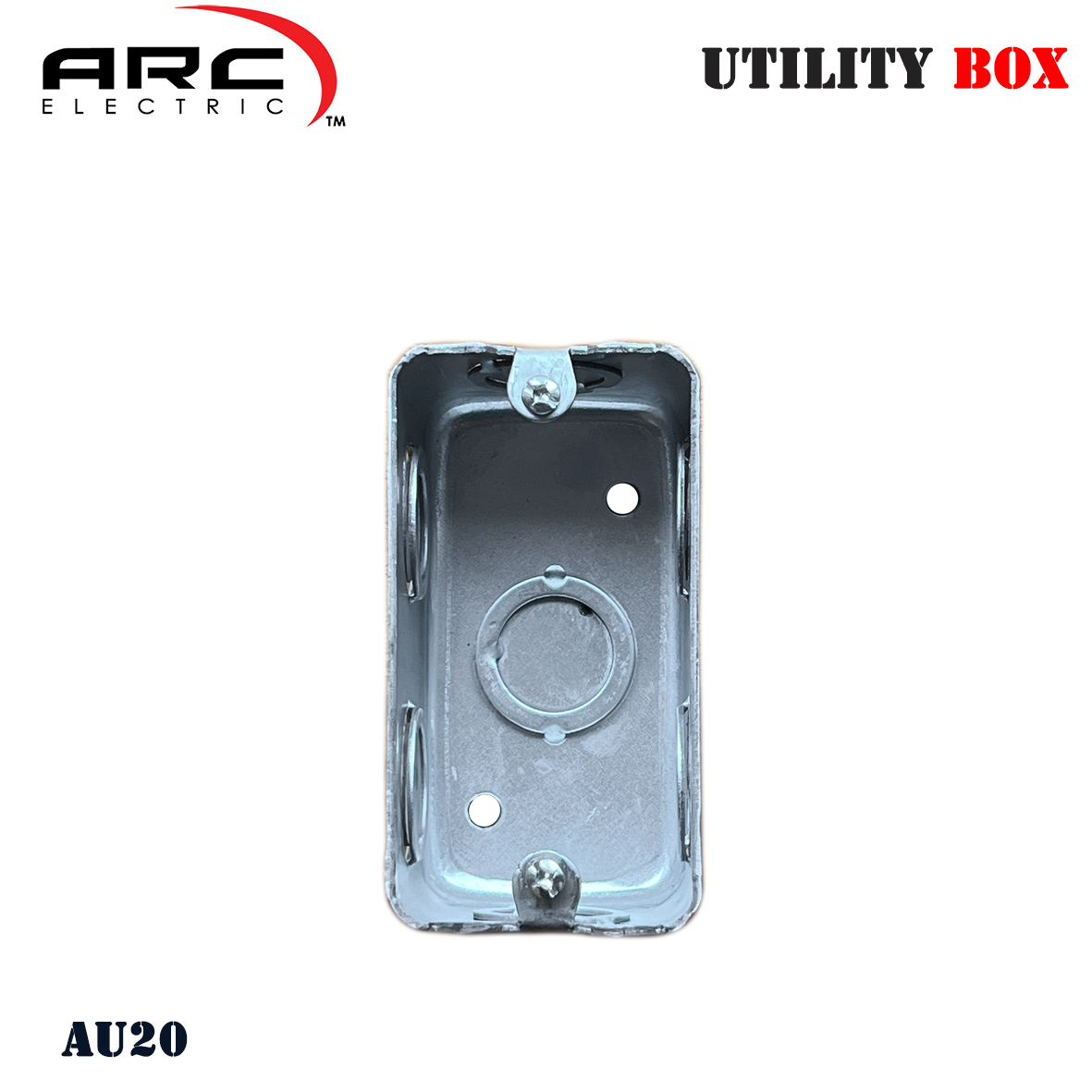 ARC Electrical Utility Junction Box Deep-Type 1/2" & 3/4" Knockout Hole ...