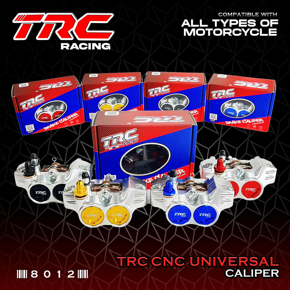 TRC Racing 4 POT Doraemon Radial Brake Caliper CNC Universal 8012 | Shopee Philippines