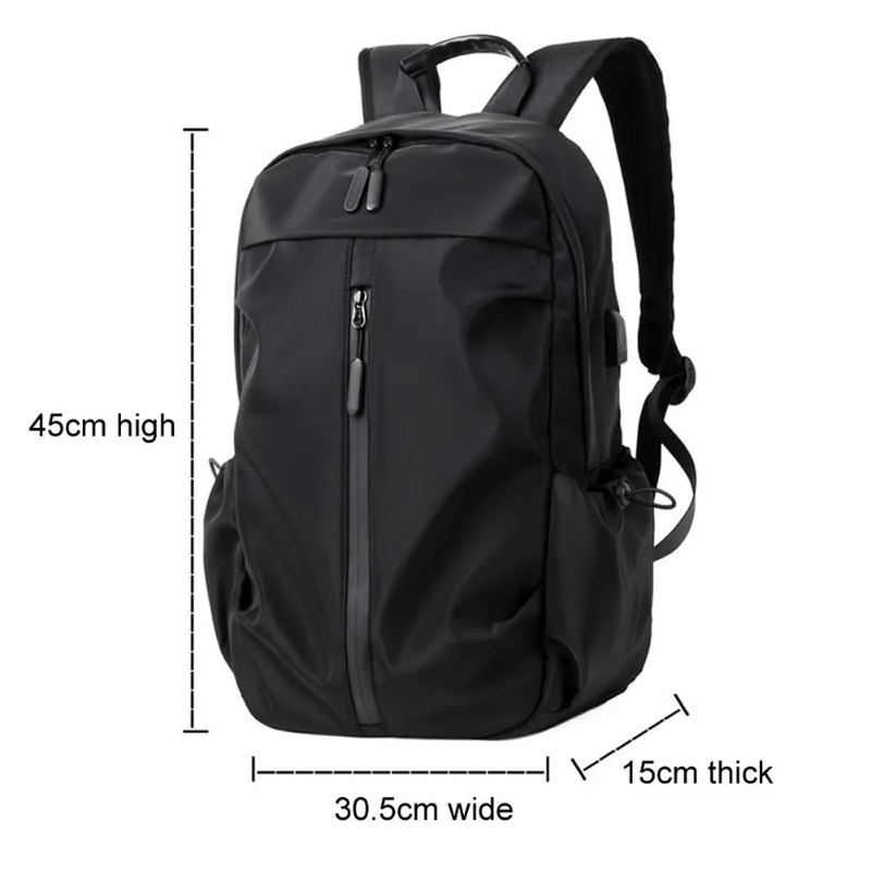 Waterproof Travel Backpack Business Laptop Backpack USB Charging School ...