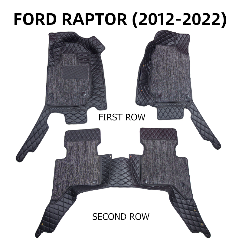 NEXT-GEN FORD RANGER RAPTOR 2023-2024 FLOOR MATTING 7D DEEPDISH COIL ...