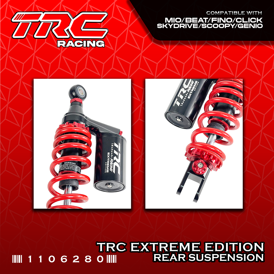TRC Racing Shock Suspension 280mm with Reservoir Mio Beat Click Skydrive Fino Scoopy 1106-280 ...
