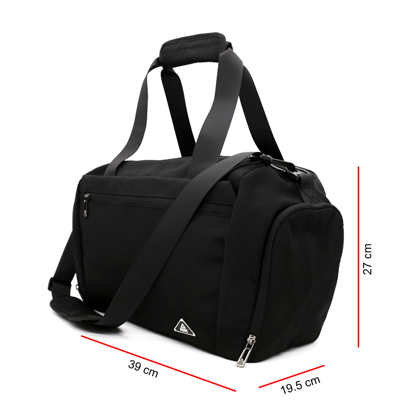 PEAK Elite Black Edition Weatherproof Travel Duffle Gym Bag with Shoe Compartment BW39005 ...