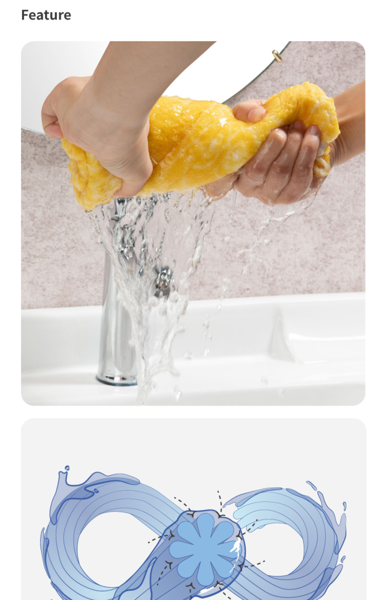 Ziorca x SANLI Spongebob Antibacterial Hair Dry Cap 25 X 65cm 105g Soft ...