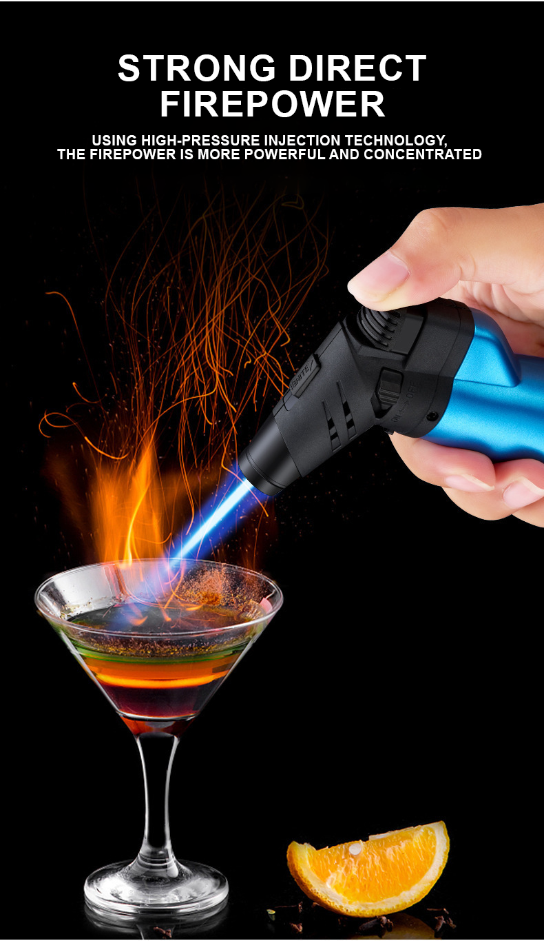 Hoba Filled jet torch lighter gas flame brazing gun toolfor kitchens ...