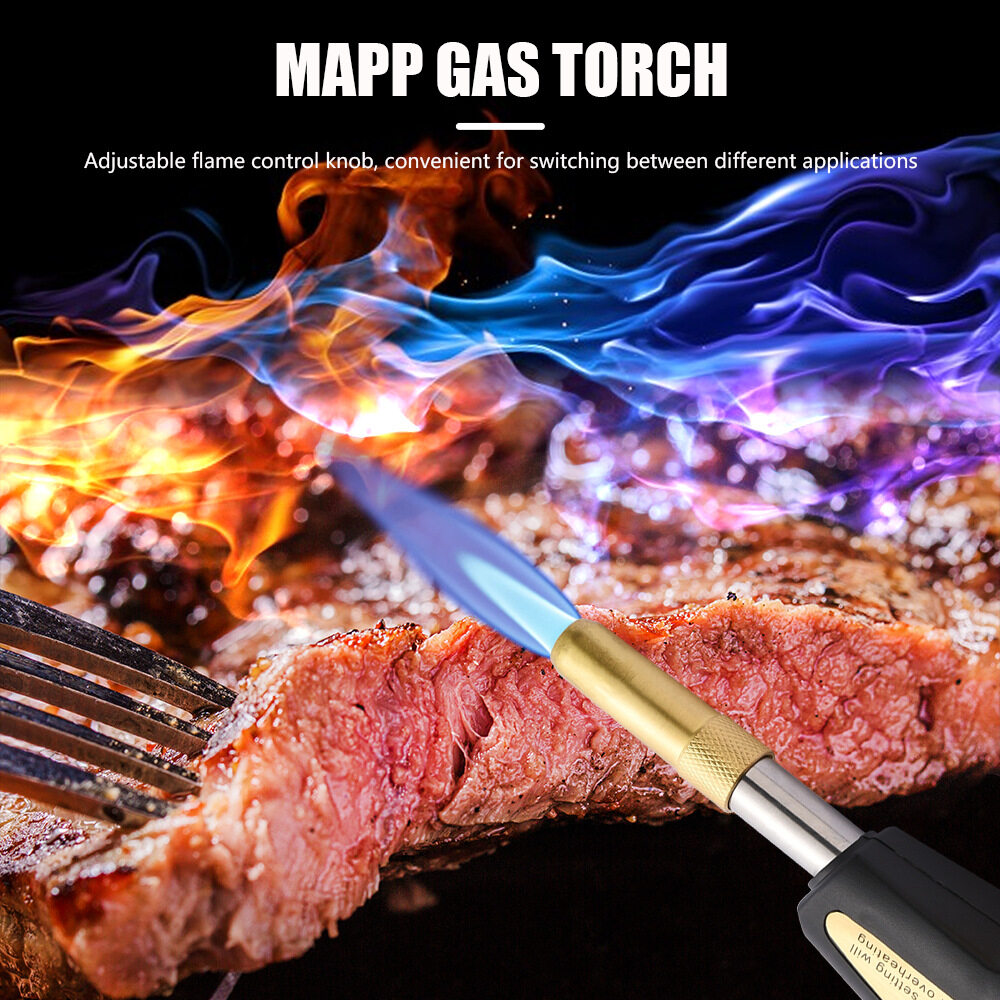 MAPP Gas Torch Blowing flame gun with igniter butane automatic ignition ...