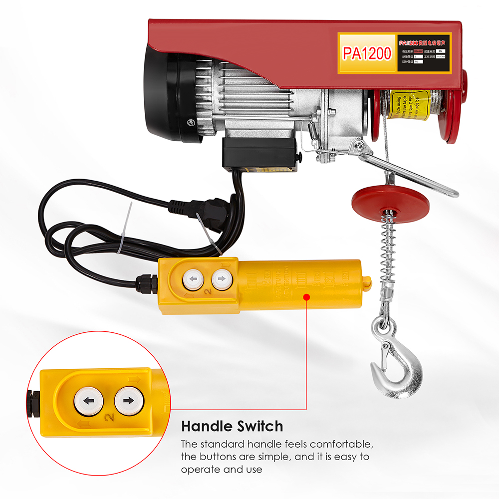 220V 60HZ Electric Hoist Single Phase Electric hoist winch hoist lifting motorized lifting ...