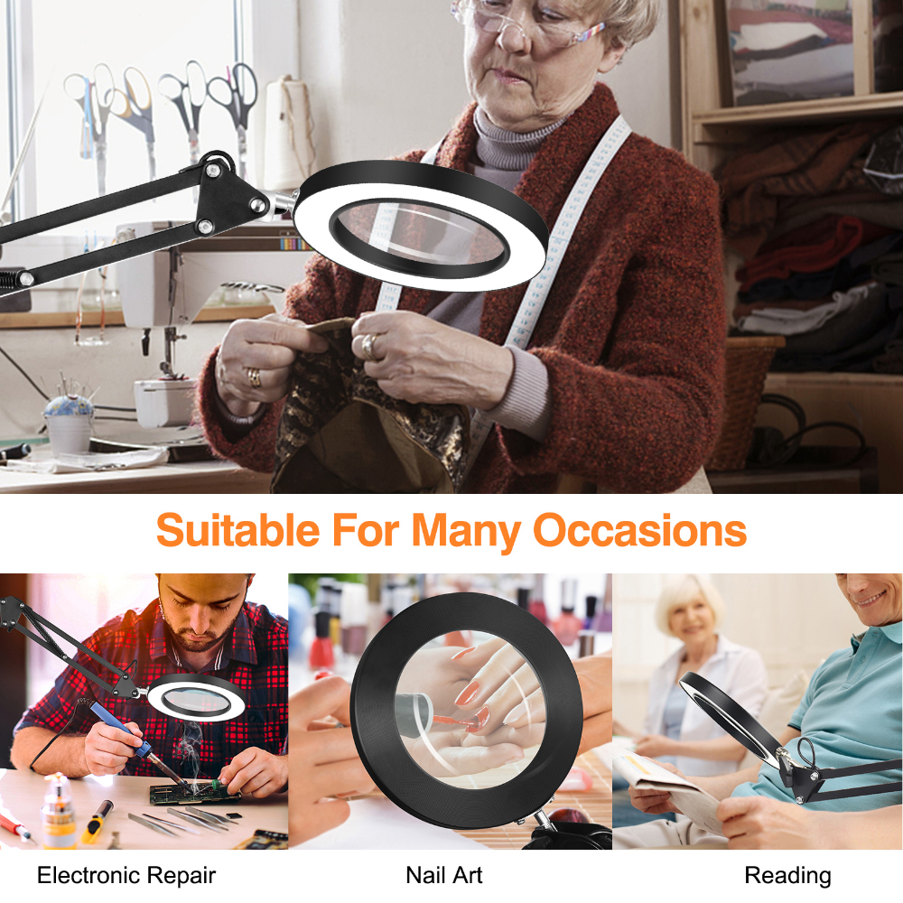 Magnifying Glass with light 30x magnification Adjustable warm&cool ...