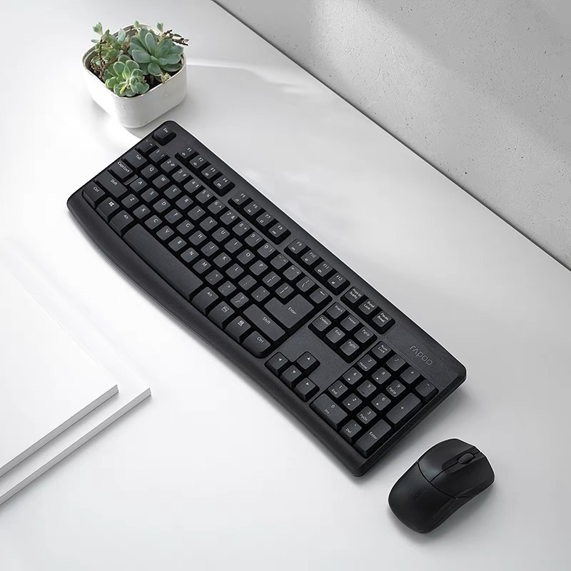 Rapoo X1800 Pro Wireless Keyboard And Mouse Set 2 4g 1000dpi Full Size