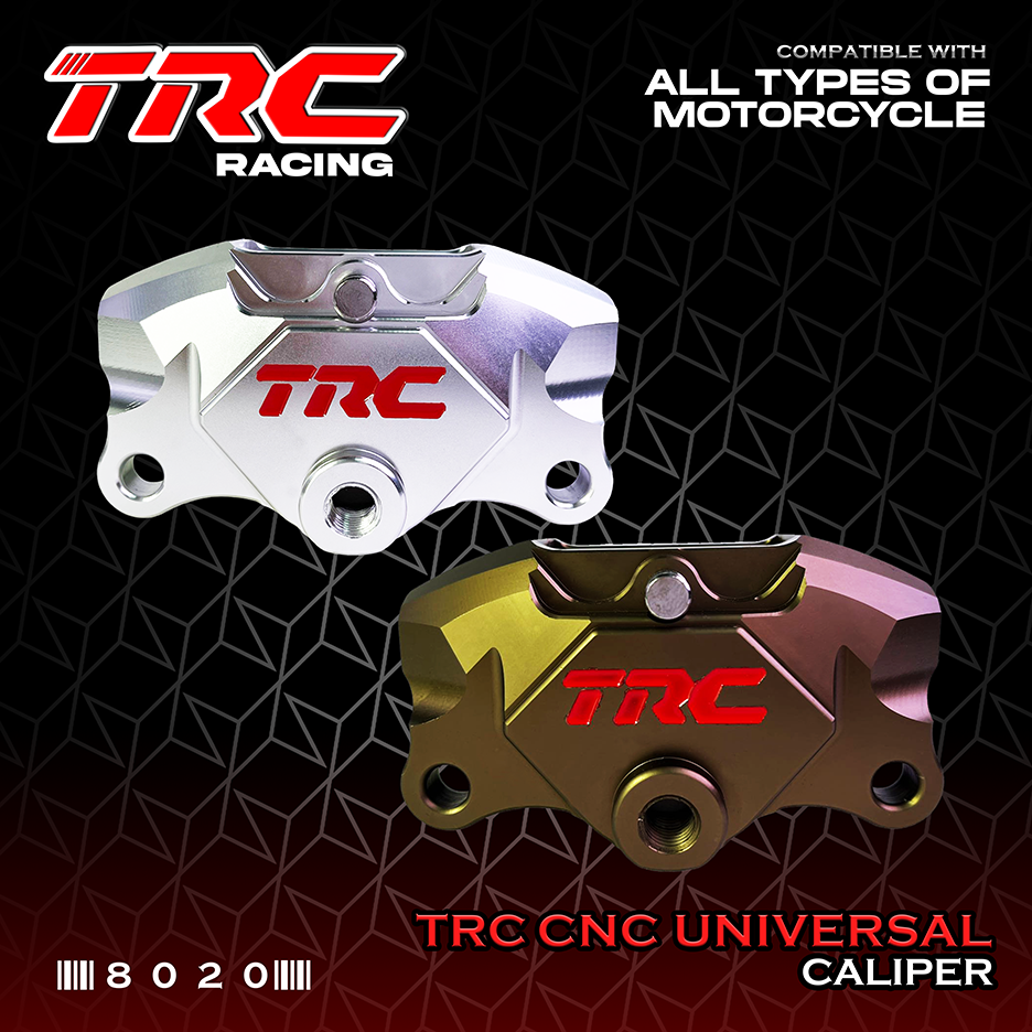 TRC Racing Brake Caliper 2 POT Superman Universal Axial Mounting Ceramic Pistons (with BRACKET ...