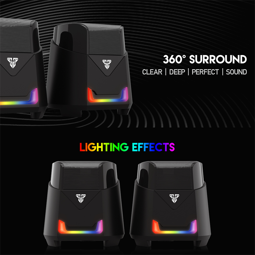 Fantech GS205 Hellscream RGB Gaming Speaker 360 Surround Sound | Shopee ...