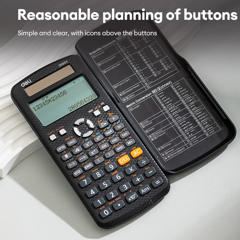Deli Multifunctional Scientific Calculator Staionery School Supplies ...