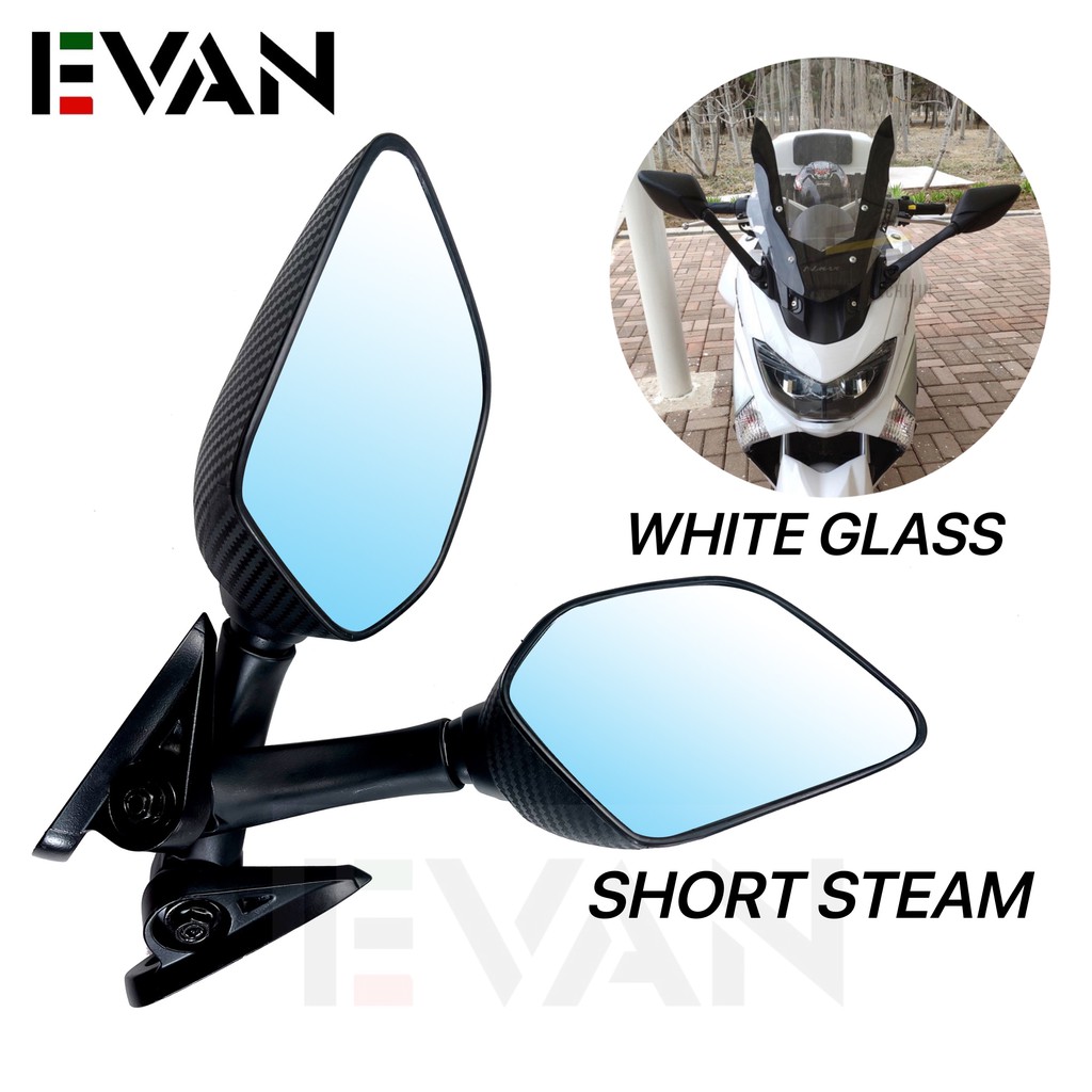 EVAN ph Windshield Bracket/Carbon Side Mirror Adjustable for Yamaha ...