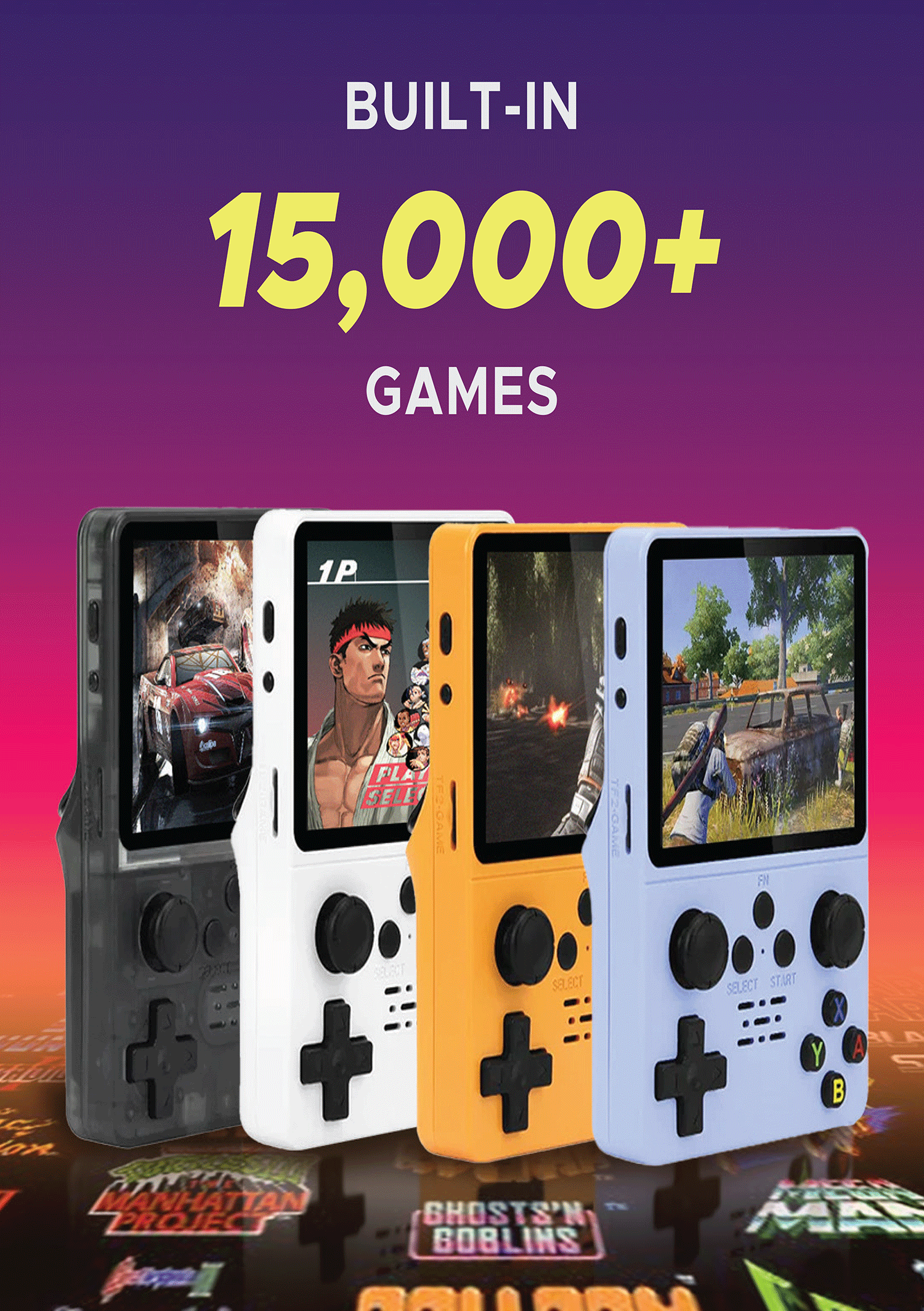 Retro Box Console Handheld Video Game Console Linux System 3.5" IPS ...