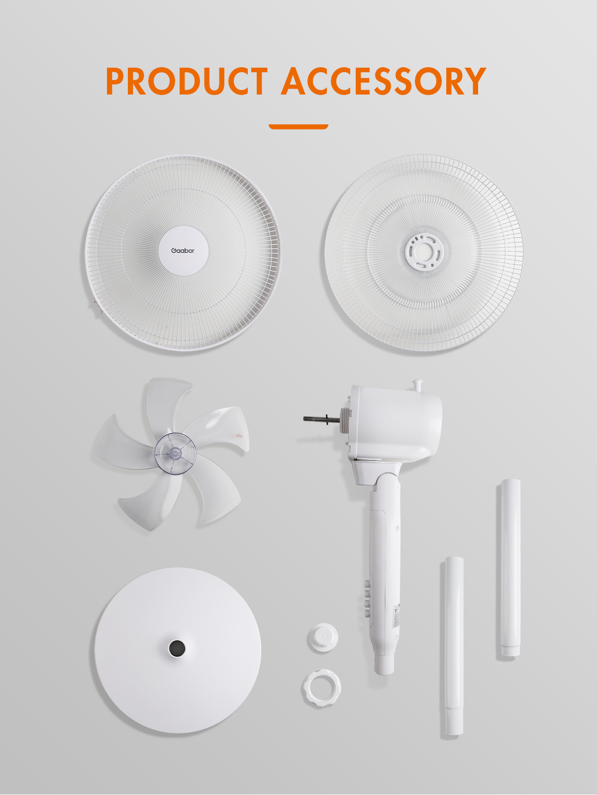 Gaabor Fan Height Adjustable As Desk Fan & Floor-Standing Fan Wide ...