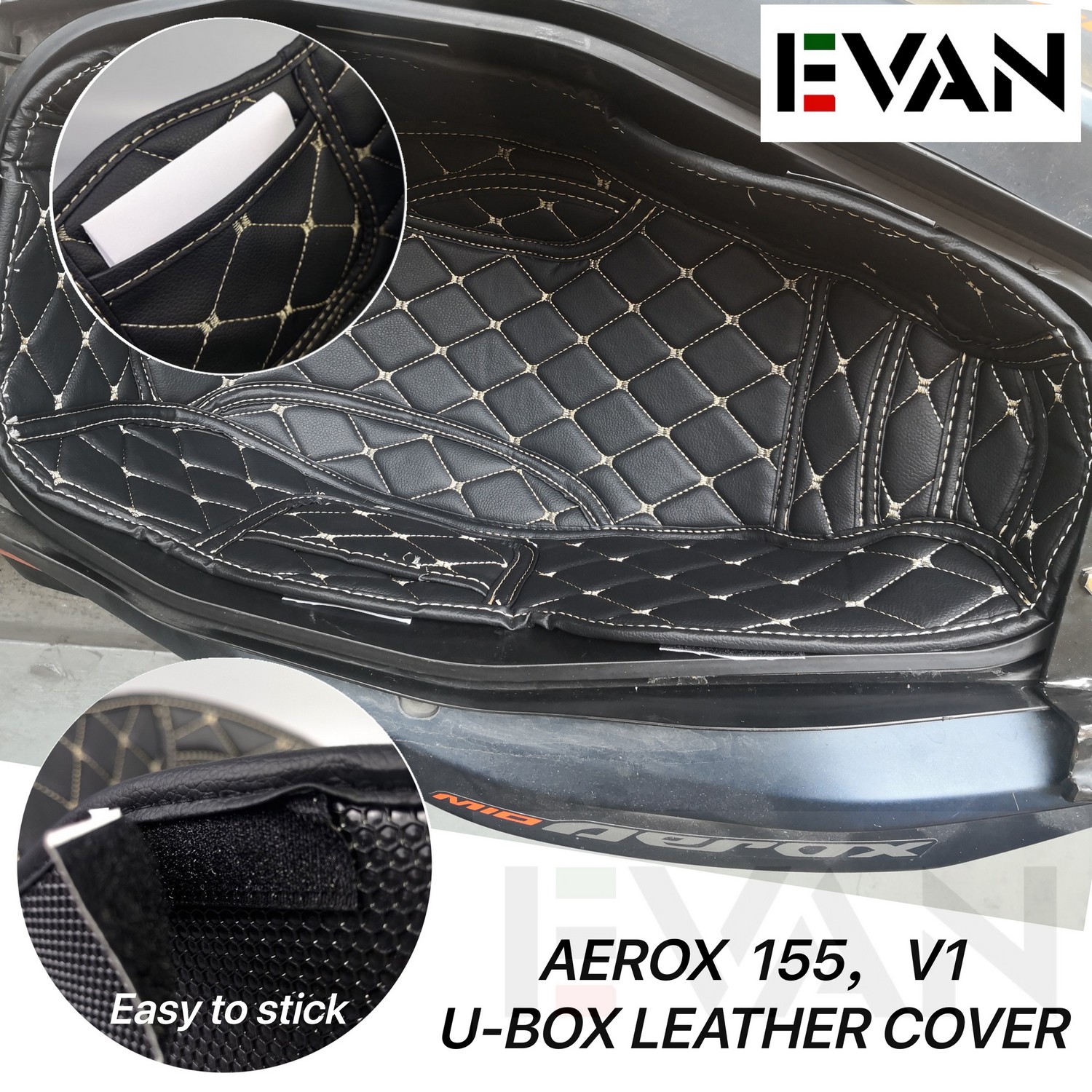 EVAN.SHOP Aerox v1，v2 UBox Leather Cover Seat Cover High Quality U-BOX ...