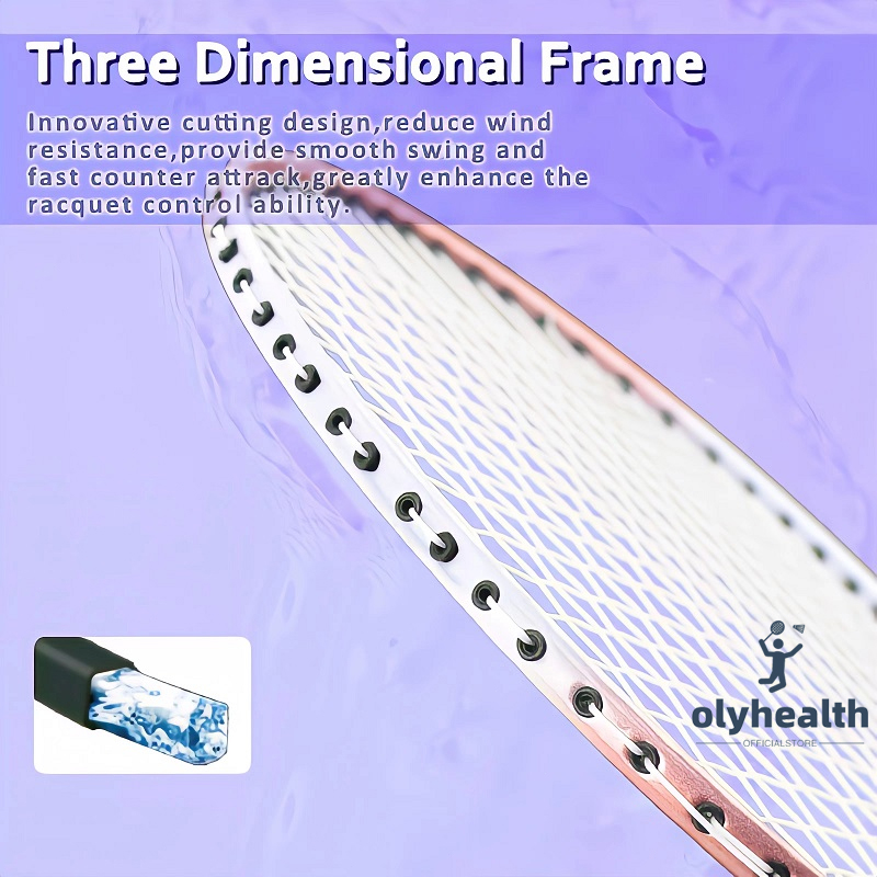 【COD】Badminton Racket Set 2PCS Double Racket Shuttlecocks For Student ...