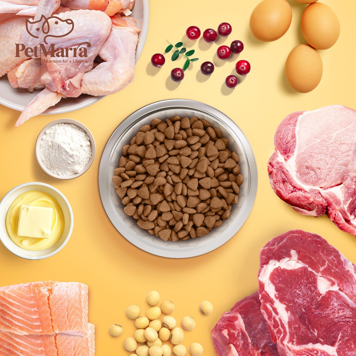 PetMarra Kitten Adult Cat Dry Food Oceanfish Chicken Liver 1kg ...