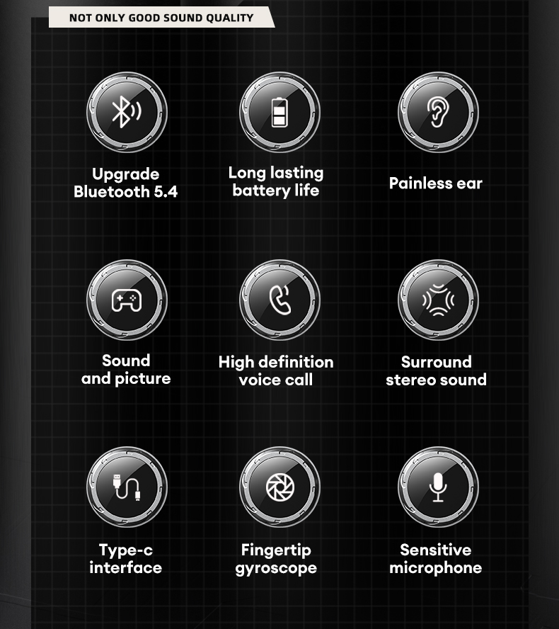 Monster AIRMARS XKT22 True Gaming Earphones Bluetooth V5.4 HIFI Stereo ...