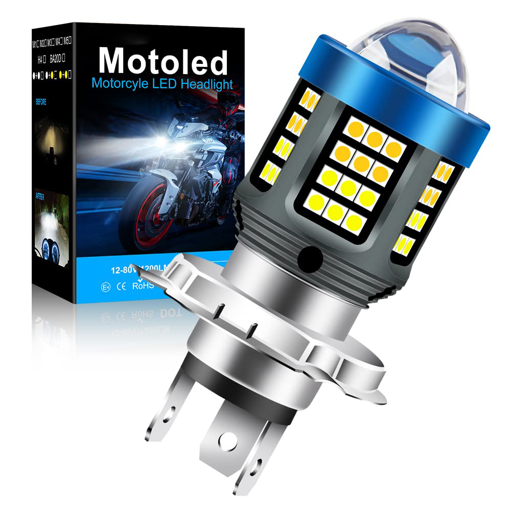 120W H4 LED light for motorcycle H4 H6 1209 73SMD headlight DC12V-60V ...