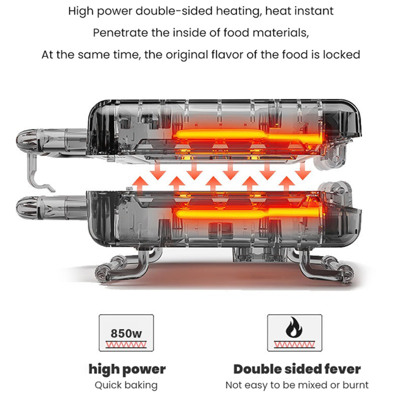 RAF Mini Hot Dog Maker Household Portable Electric Waffle Hotdog ...