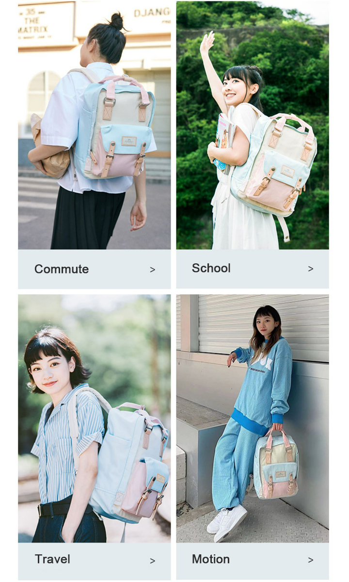 Original Donut Backpack Women Korean Doughnut Macaroon Series School ...