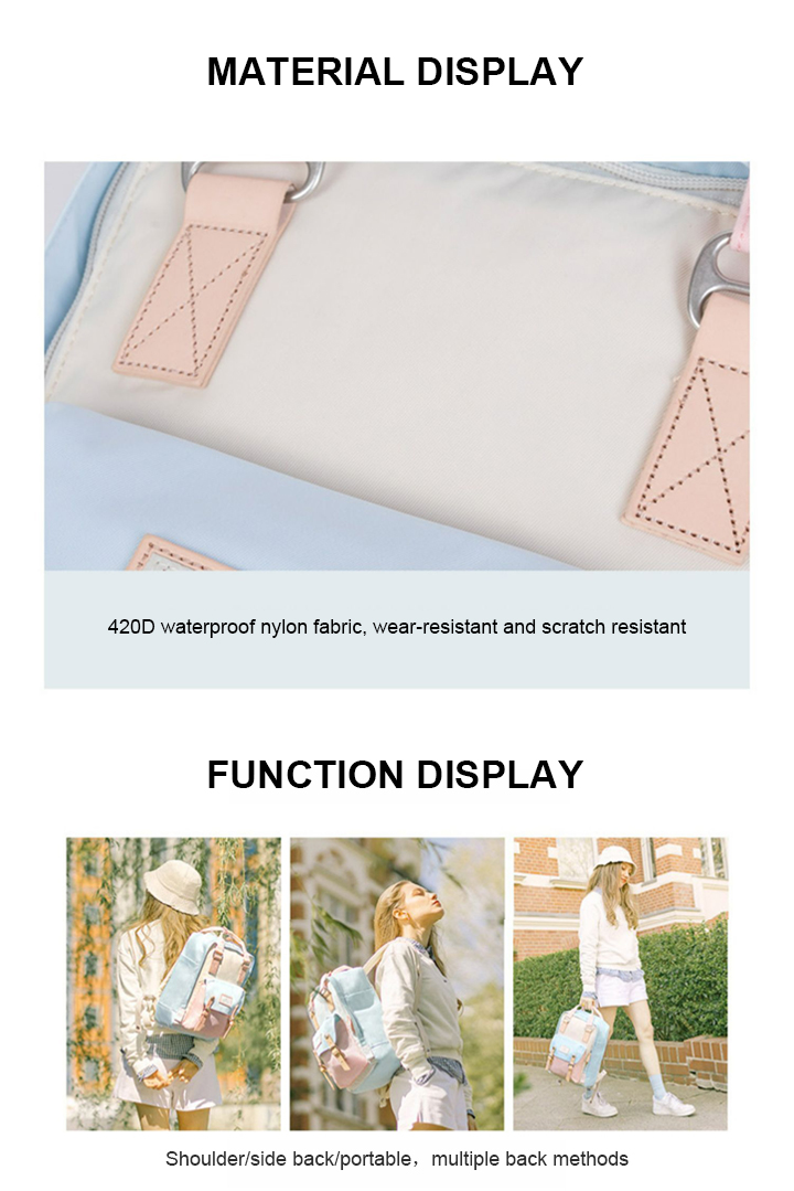 Original Donut Backpack Women Korean Doughnut Macaroon Series School ...