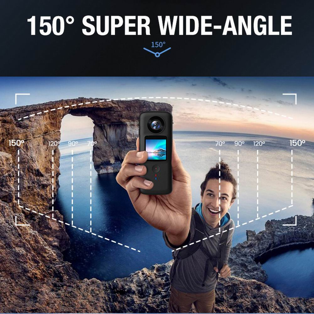 ODSCN x AVIDUS A200 4K HD dual screen Vlog Action Camera Anti-shake waterproof outdoor Action ...