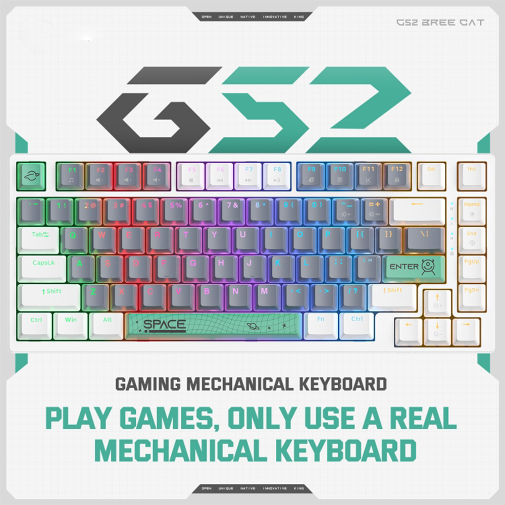 EasyPC| Onikuma G52 82 Keys Mechanical Keyboard| SPACE and DONT BOTHER ...