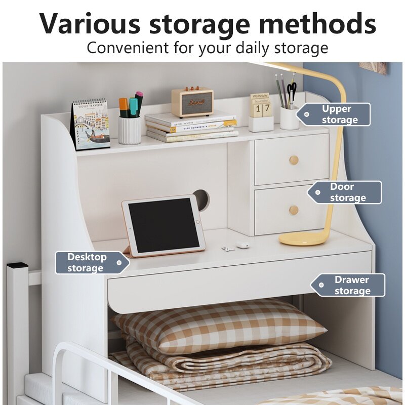 Bed Desk Artifact Bunk Computer Desk Bedroom Simple Learning Writing ...