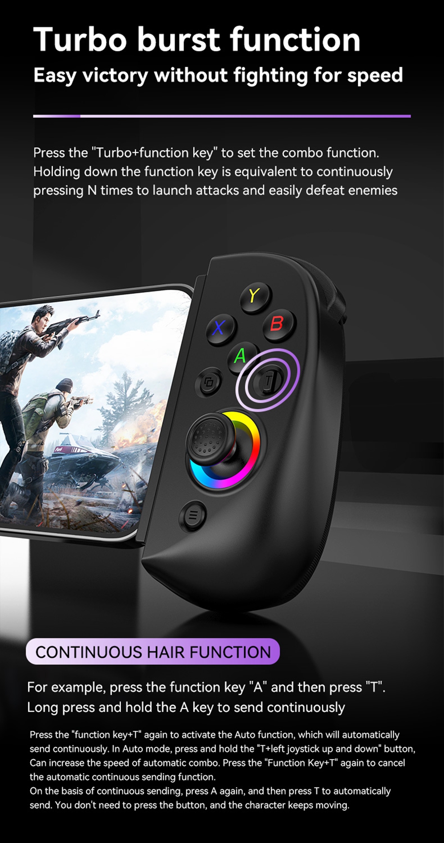 Ipega D8 Telescopic Wireless Mobile Phone Game Controller For Android ...