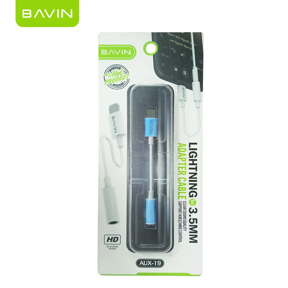 BAVIN AUX19 Splitter Adapter Cable Clear Sound Quality Supports Voice ...