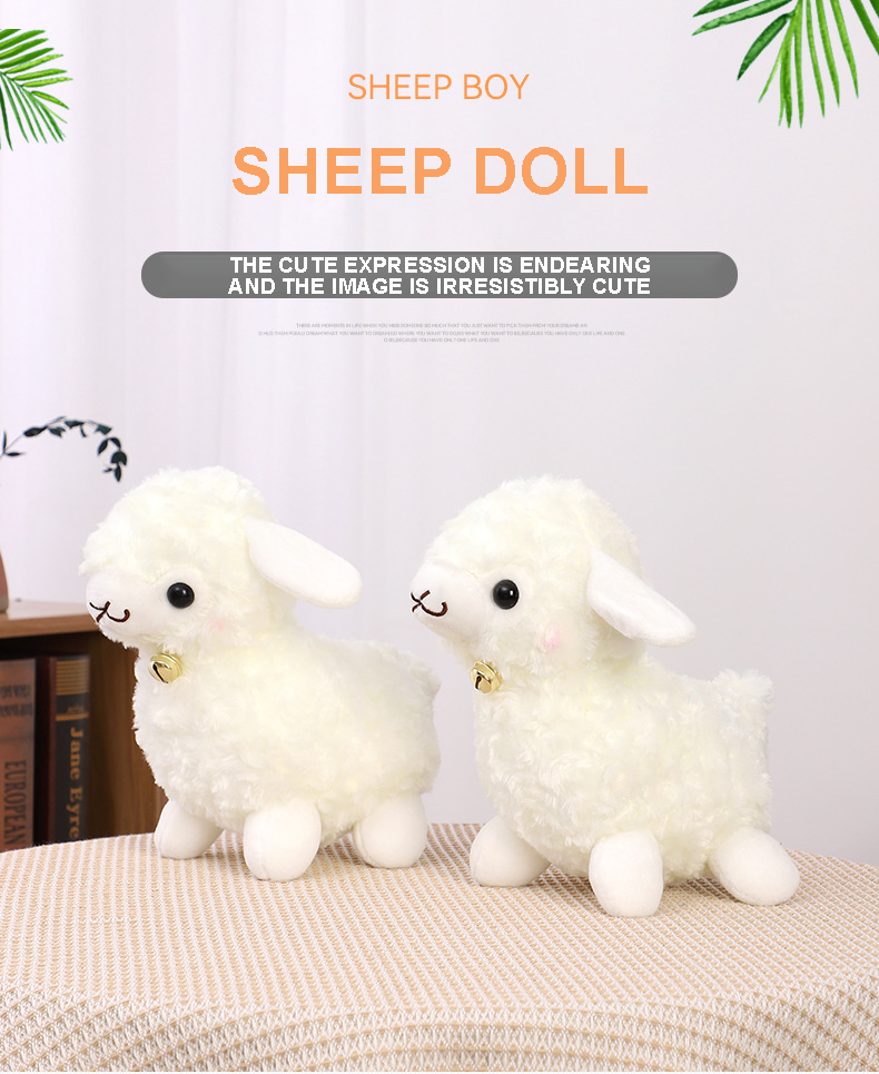 25cm cute White Sheep stuffed toy Plush Doll Toys Home Decoration gift ...