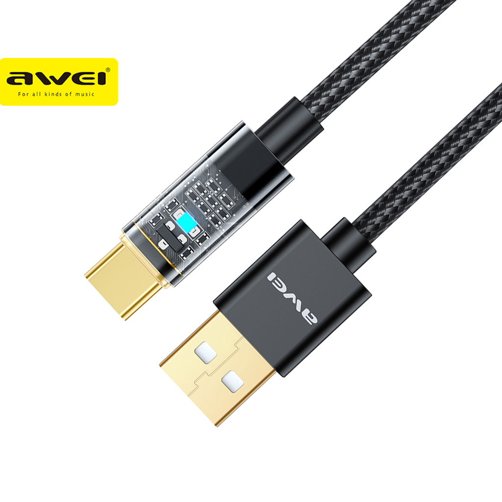 Awei CL-139T 1m Fast Charging PD100W Quick Charge Type C Cables Data ...
