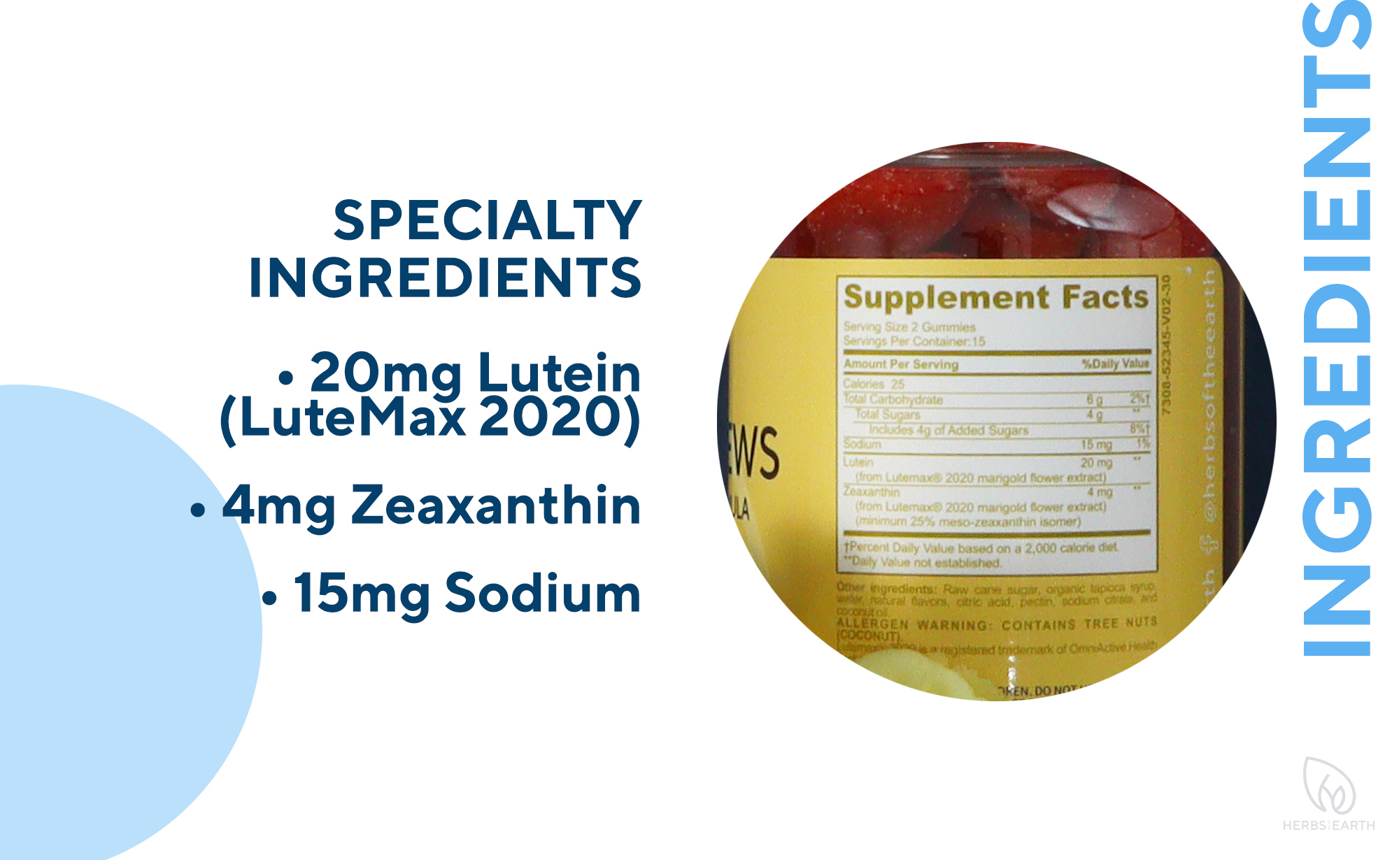 LUTEIN CHEWS 20mg With Zeaxanthin Patented Lutemax2020 30 Mango Gummies ...